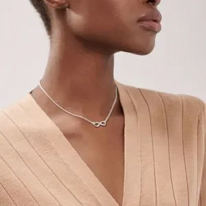Tiffany & Co. | Jewelry | Tiffany Co Infinity Double Chain Necklace ...